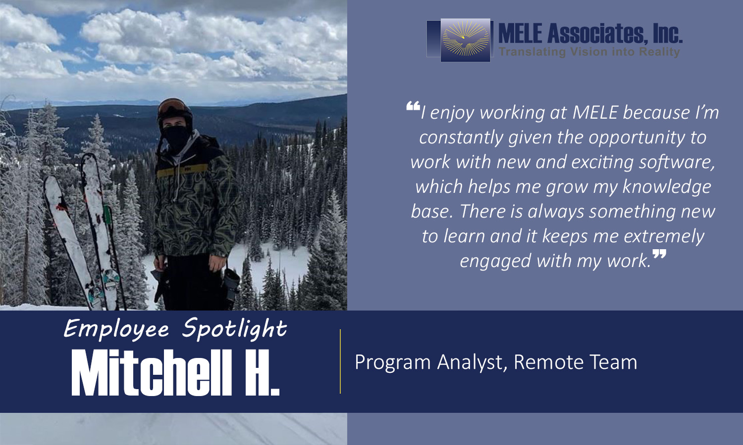 Employee Spotlight: Mitchell H. - MELE Associates, Inc.