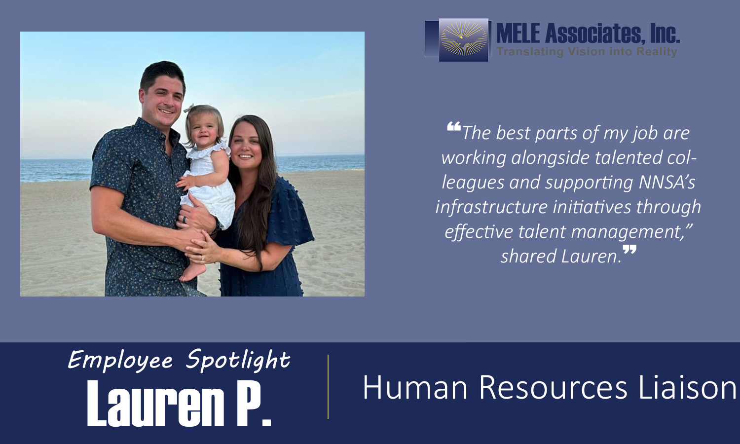 Employee Spotlight: Lauren P. - MELE Associates, Inc.